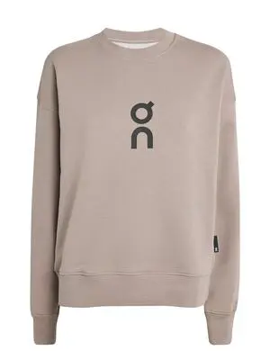 On Club Crew Sweatshirt Brown