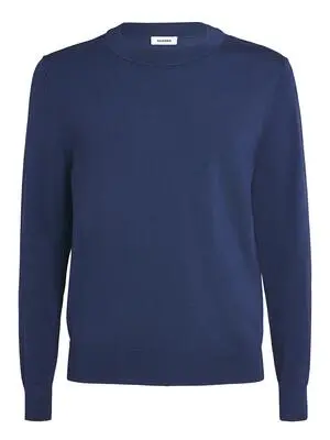 Sandro Knitted Sweatshirt Blue