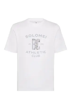Brunello Cucinelli Cotton Graphic T-shirt - White