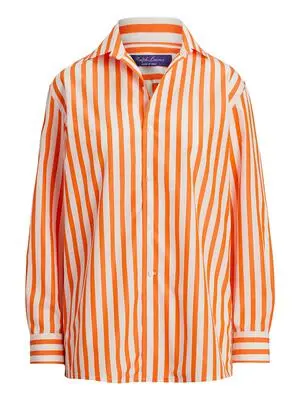 Ralph Lauren Cotton Striped Shirt - Orange
