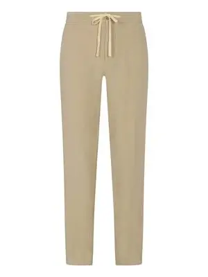 Vince Hemp Drawstring Trousers - Beige