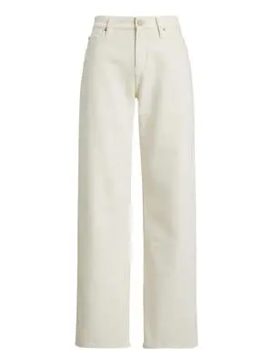RALPH LAUREN Mercer Wide-Leg Mid-Rise Jeans