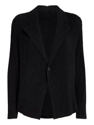 Issey Miyake Hatching Pleats Blazer - Black