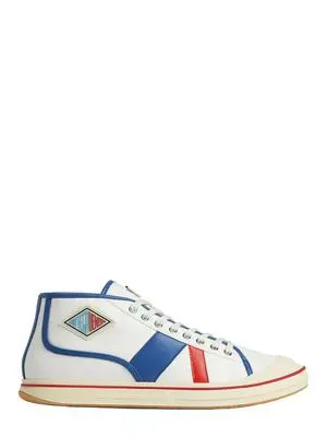 Bottega Veneta Canvas Leather-trim Eliot Sneakers - Neutral