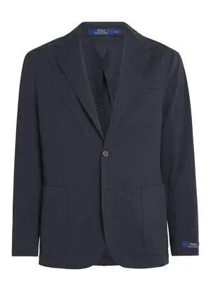 Polo Ralph Lauren Seersucker Modern Knit Soft Blazer - Navy
