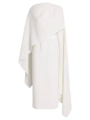 ROKSANDA Cape-overlay Maxi Dress - Ivory