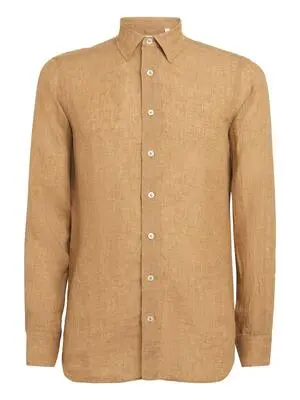 LARDINI Linen Shirt - Beige