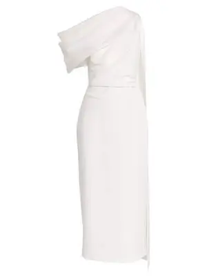 ROKSANDA Crepe Draped Maite Maxi Dress - Ivory