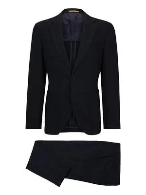 BOSS Check 2-piece Suit - Blue