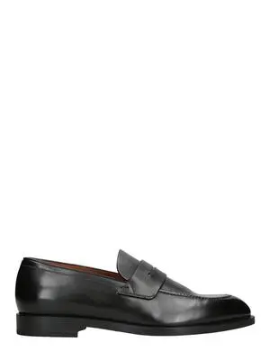 Zegna Leather L'asola Loafers - Black