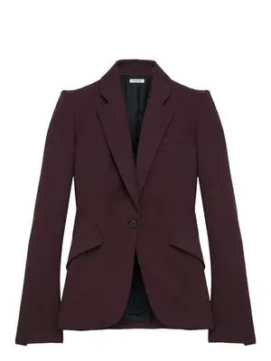 Alexander McQueen Wool Single-breasted Blazer - Purple