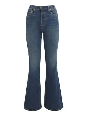 Rag & Bone Dahlia Mid-rise Flared Jeans - Blue