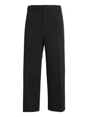 Thom Browne Cotton Straight Trousers - Black