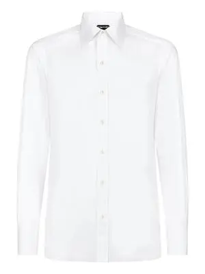 TOM FORD Cotton Poplin Shirt - White
