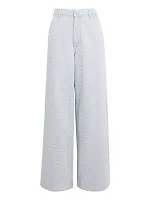 Rag & Bone Textured Sofie Wide-leg Jeans - Blue