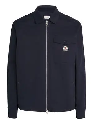 MONCLER Stretch-Cotton Collared Jacket