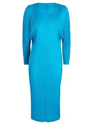 Issey Miyake Lantern Midi Dress - Blue