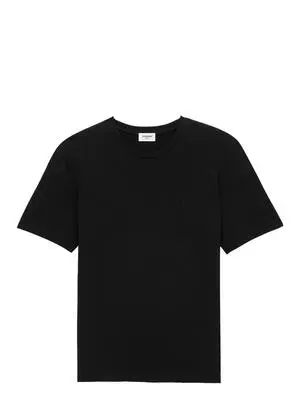 Saint Laurent Cotton Cassandre T-shirt - Black