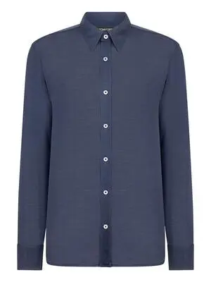 TOM FORD Silk Shirt - Blue
