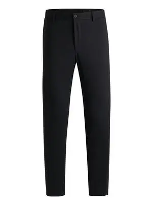 Hugo Boss Seersucker Tailored Trousers - Black