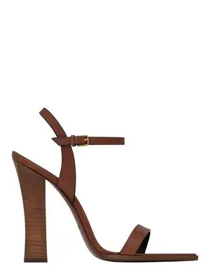 SAINT LAURENT Leather Susan Sandals 110