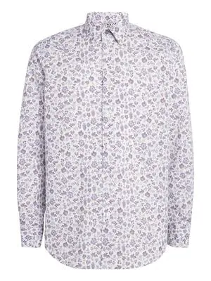Paul Smith Cotton Liberty Print Shirt - White