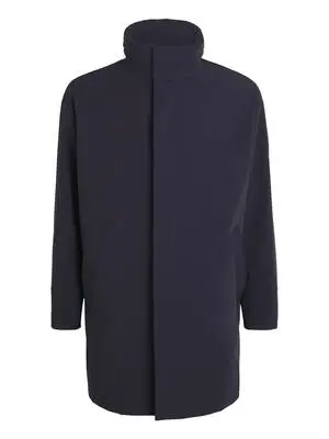 Giorgio Armani Padded Pea Coat - Blue