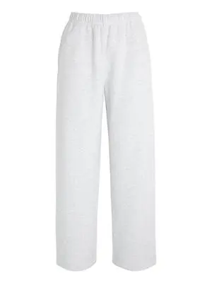 SKIMS Cotton-Blend Fleece Straight Sweatpants