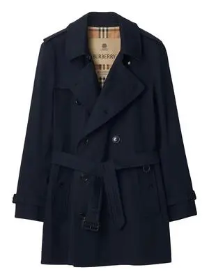 Burberry The Kensington Heritage Trench Coat - Blue