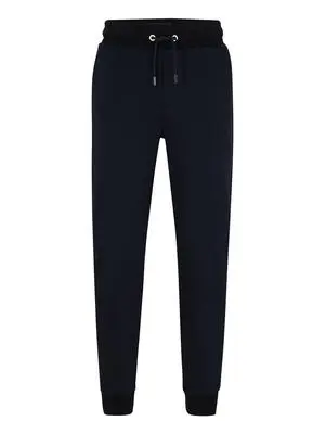 BOSS Cotton-cashmere Sweatpants - Blue