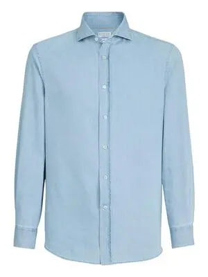 Brunello Cucinelli Lightweight Denim Shirt - Blue