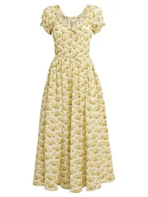 DÔEN Organic Cotton Ashlynn Maxi Dress Yellow