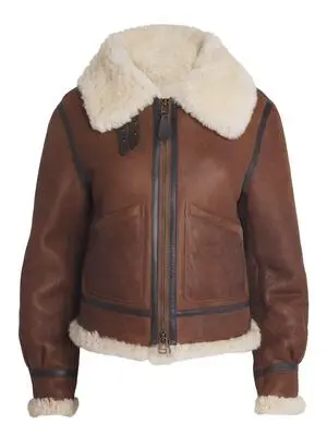 RALPH LAUREN Shearling Aviator Jacket