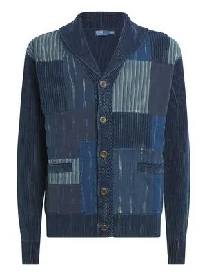 Polo Ralph Lauren Cotton Patchwork Cardigan - Blue