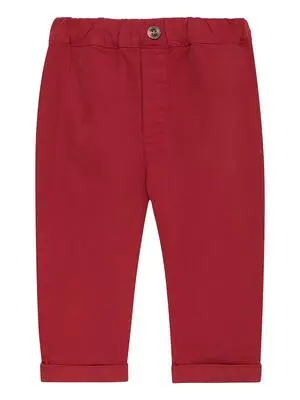 Trotters Stretch-cotton Jacob Trousers - Red