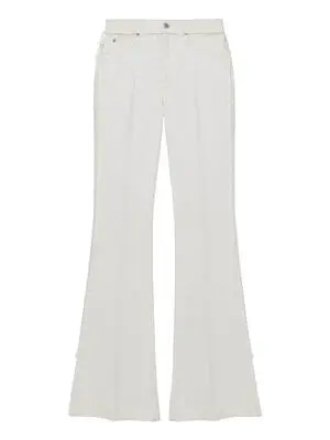 Alexander McQueen Denim Flared Trousers - White