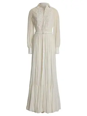 Ralph Lauren Embroidered Seymour Dress - White