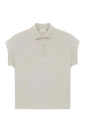 Saint Laurent Cassandre Polo Shirt - White