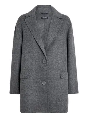 Max Mara Virgin Wool Single-breasted Jacket - Grey