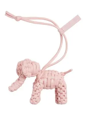 Bottega Veneta Nappa Leather Intreccio Elephant Charm - Pink