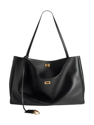 Balenciaga Calfskin Rodeo Tote Bag - Black
