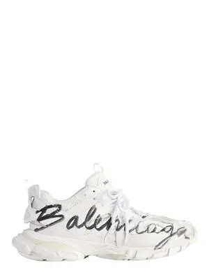 Balenciaga Track Signature Sneakers - White