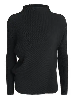 Issey Miyake Misty Pleats Top - Black
