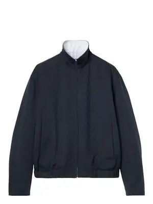 Gucci Reversible Cotton Gabardine Zip Jacket - Blue