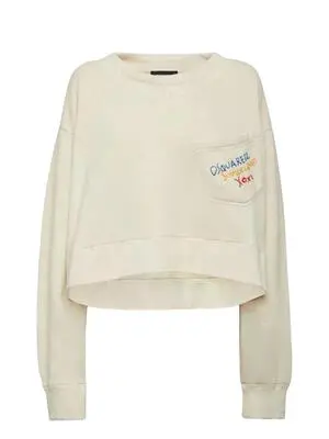 Dsquared2 Cotton Sweatshirt Neutrals