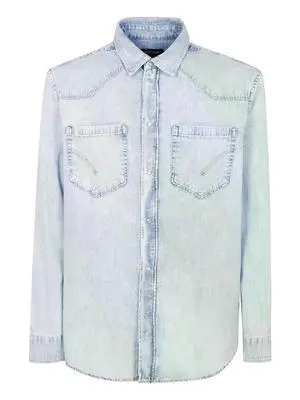 DONDUP Cotton Shirt - Blue