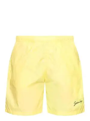 Givenchy Logo-embroidered Swim Shorts - Yellow