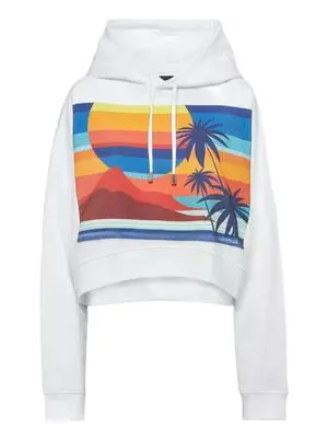 Dsquared2 Graphic Print Hoodie - White