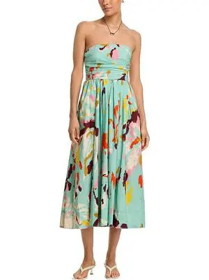 A.L.C. Tate Strapless Dress Mint Multi
