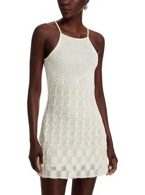 A.L.C. Mimi Crochet Mini Dress - Off White